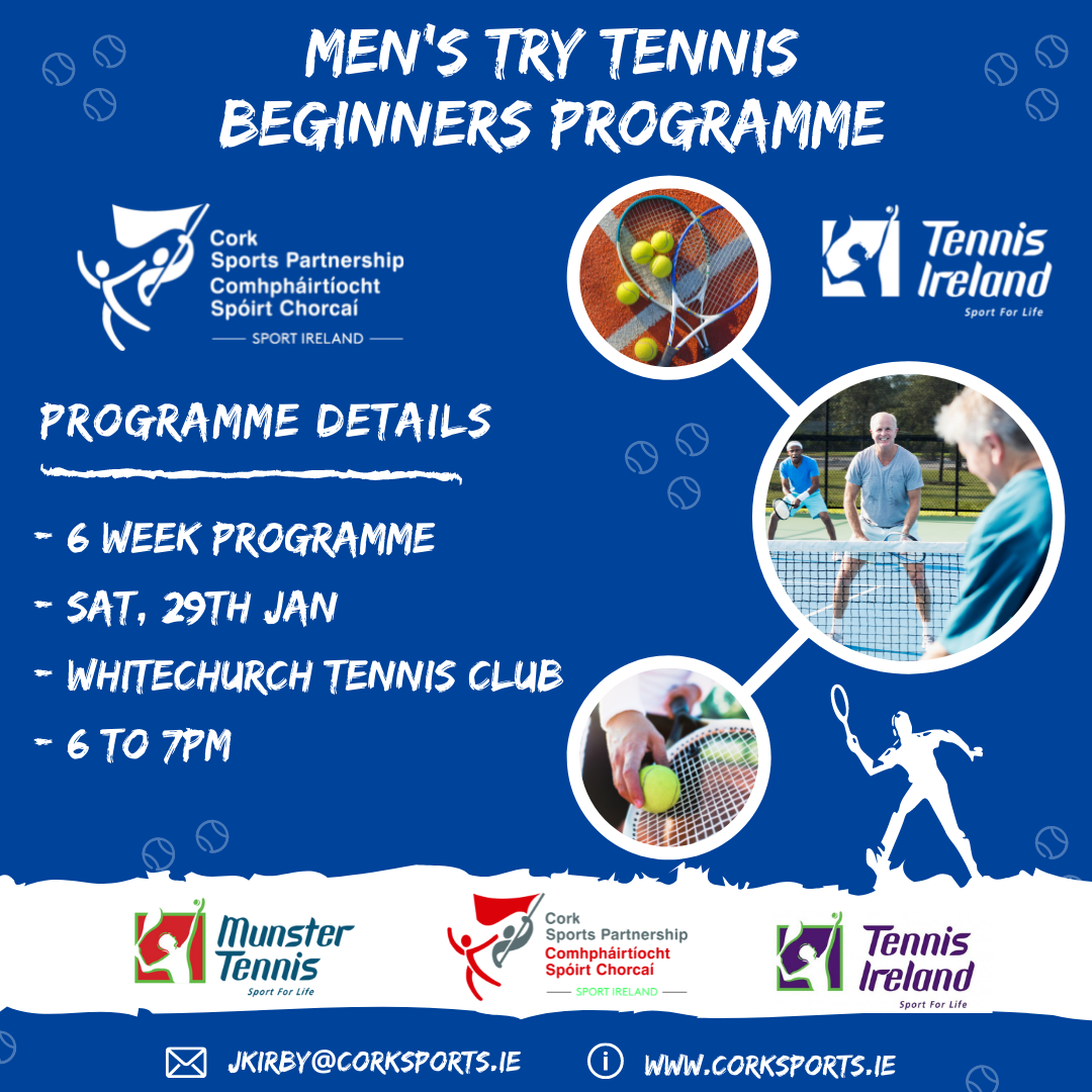 Men’s Try Tennis Programme | Cork Sports Partnership