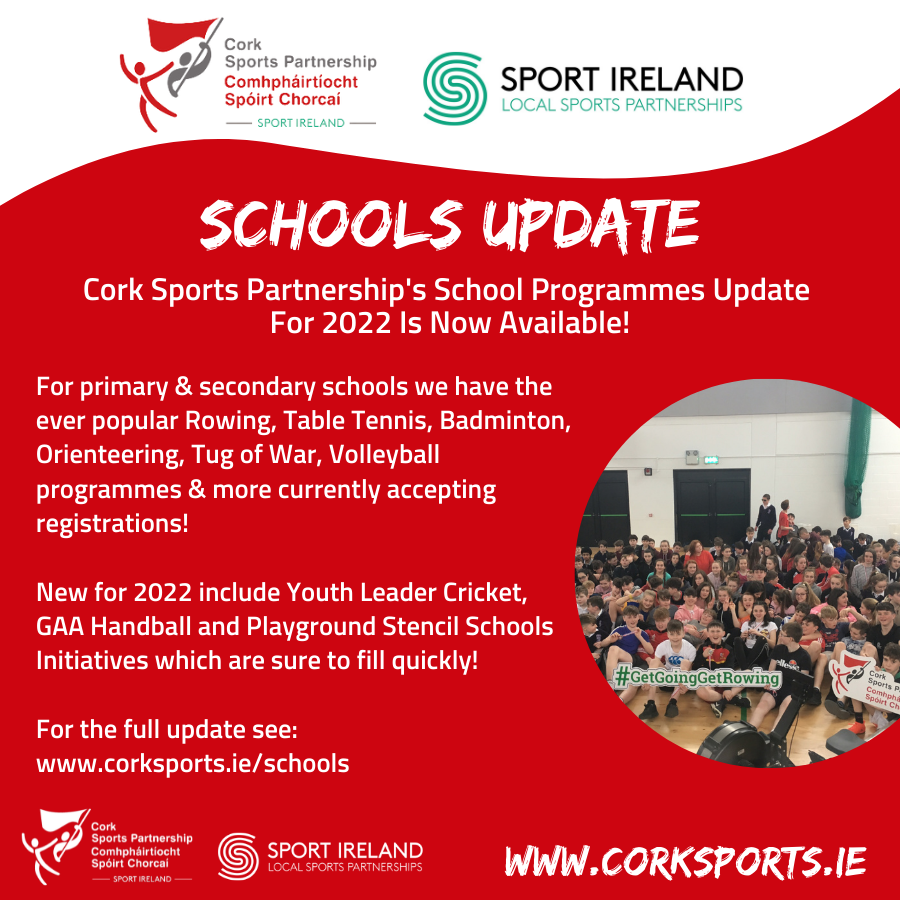 Schools Programmes Update | Cork Sports Partnership