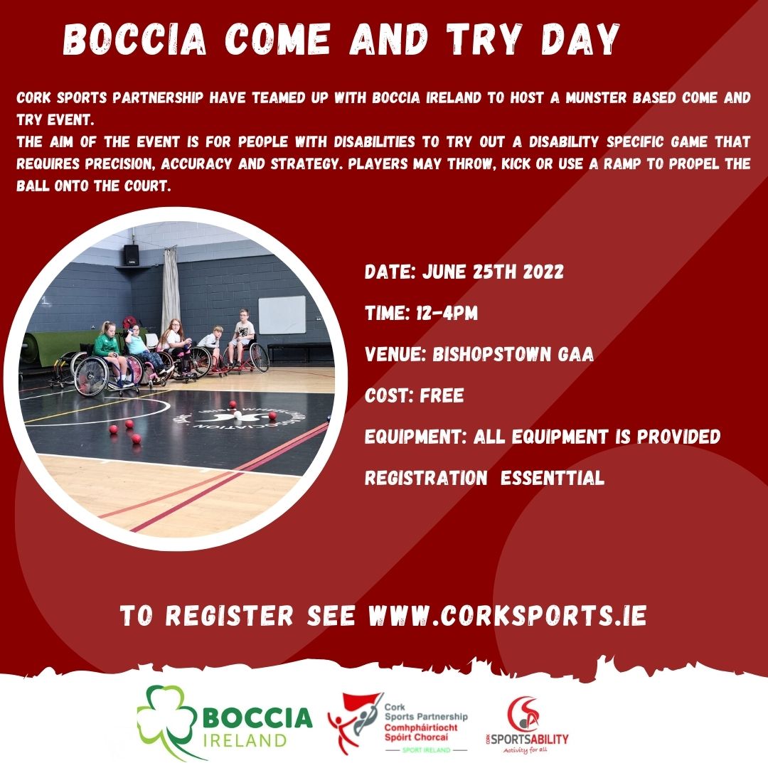 Boccia Come and Try Event | Cork Sports Partnership