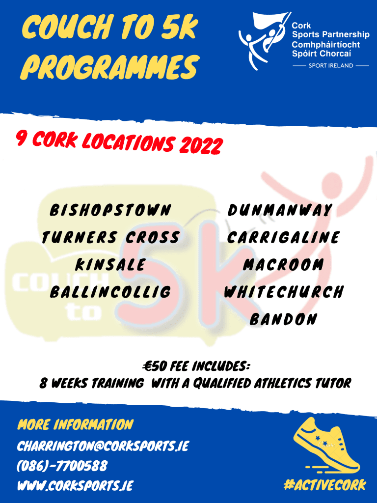 Couch to 5km - Autumn 2022 | Cork Sports Partnership