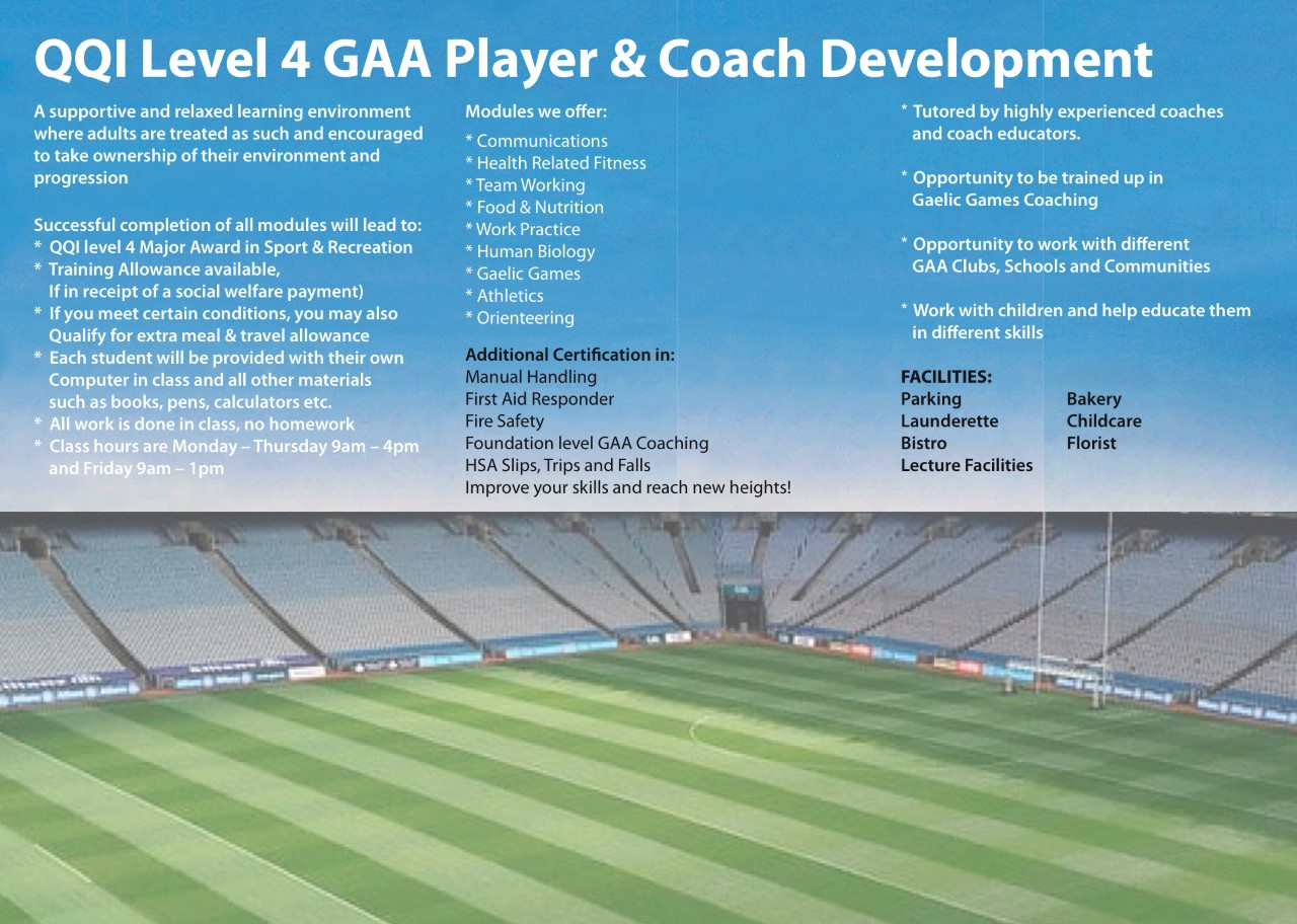 GAA Player & Coach Development Course | Cork Sports Partnership