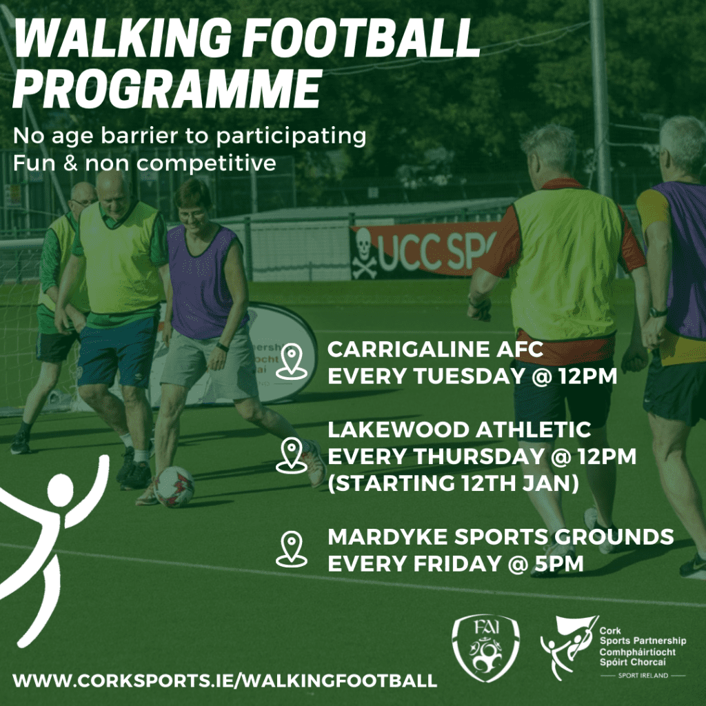Cork Walking Football Programmes | Cork Sports Partnership