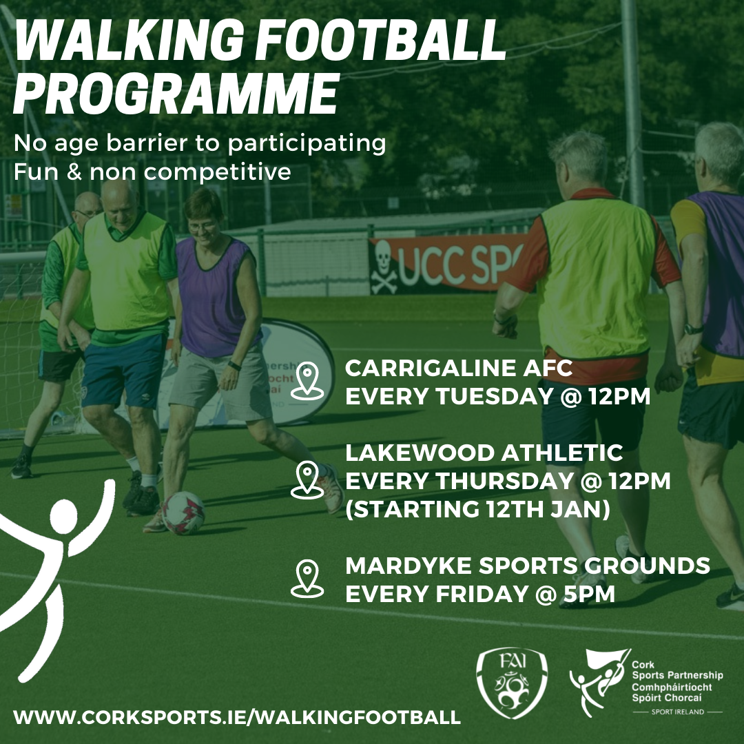Cork Walking Football Programmes | Cork Sports Partnership