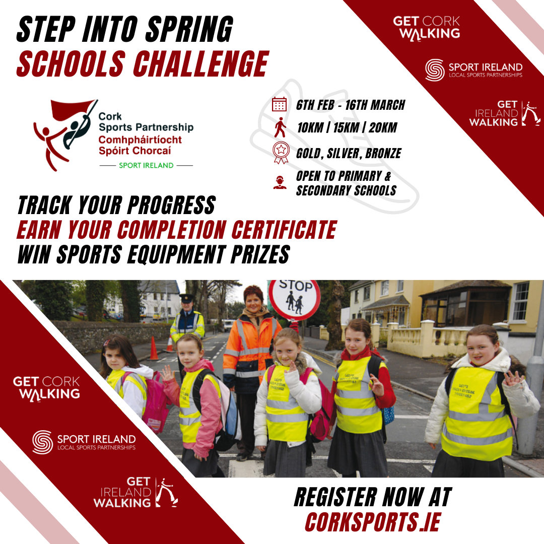 Step Into Spring Schools Walking Challenge 2023 | Cork Sports Partnership