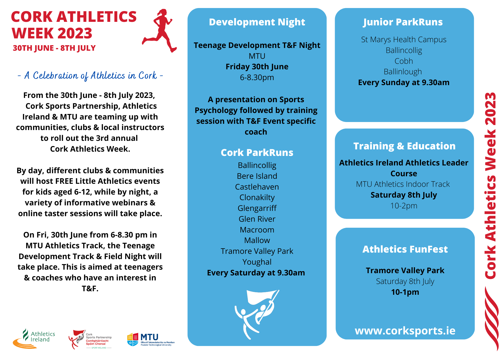 Cork Athletics Week 2023 | Cork Sports Partnership