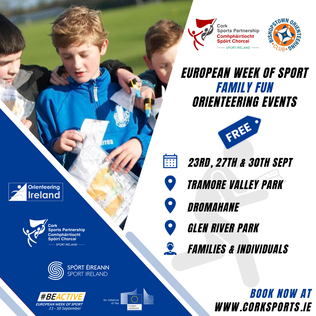 FREE Family Orienteering Events Sept 2023 | Cork Sports Partnership