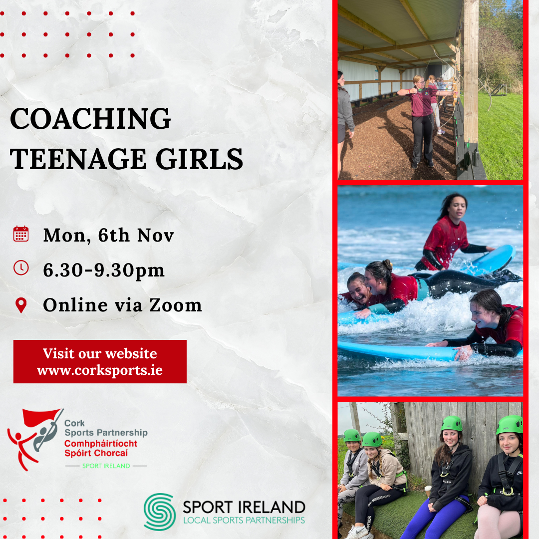 Coaching Teenage Girls Workshop | Cork Sports Partnership