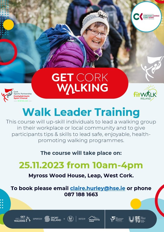 Walk Leader Training: 25th November 2023 | Cork Sports Partnership