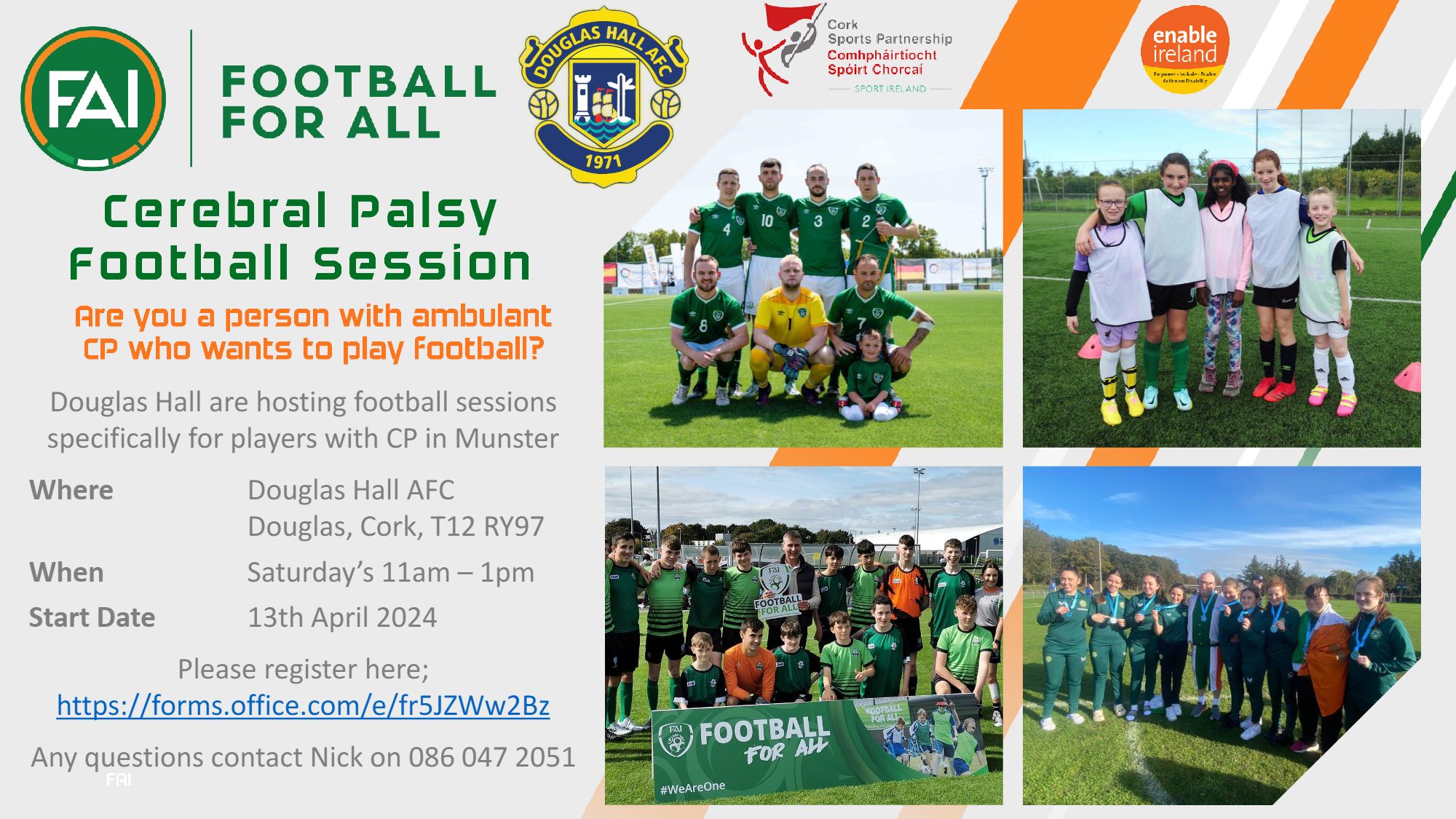 Ambulant CP Soccer Programme | Cork Sports Partnership