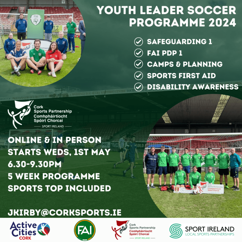 Youth Leader Soccer Programme 2024 | Cork Sports Partnership