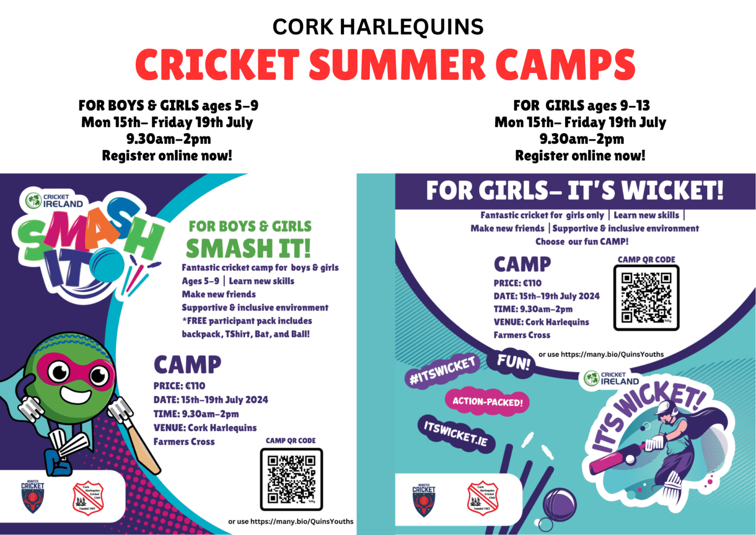 Cricket Summer Camps | Cork Sports Partnership