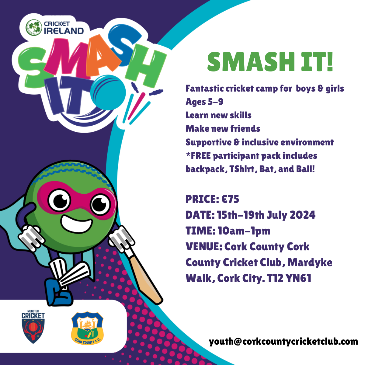 Cricket Summer Camps | Cork Sports Partnership