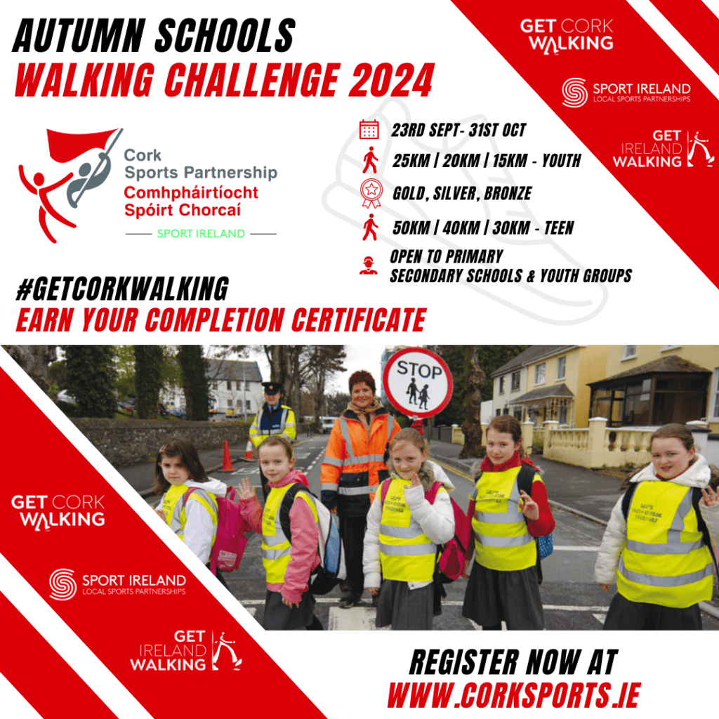 Autumn Schools Walking Challenge 2024 | Cork Sports Partnership