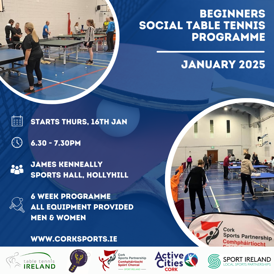 Try Table Tennis Programme | Cork Sports Partnership