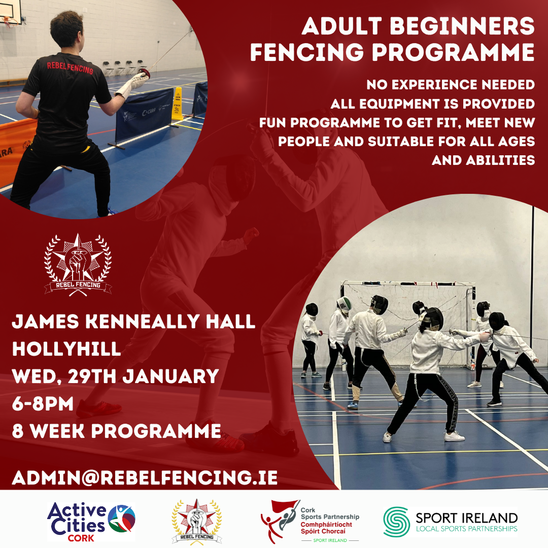 Adult Beginners Fencing Programme | Cork Sports Partnership