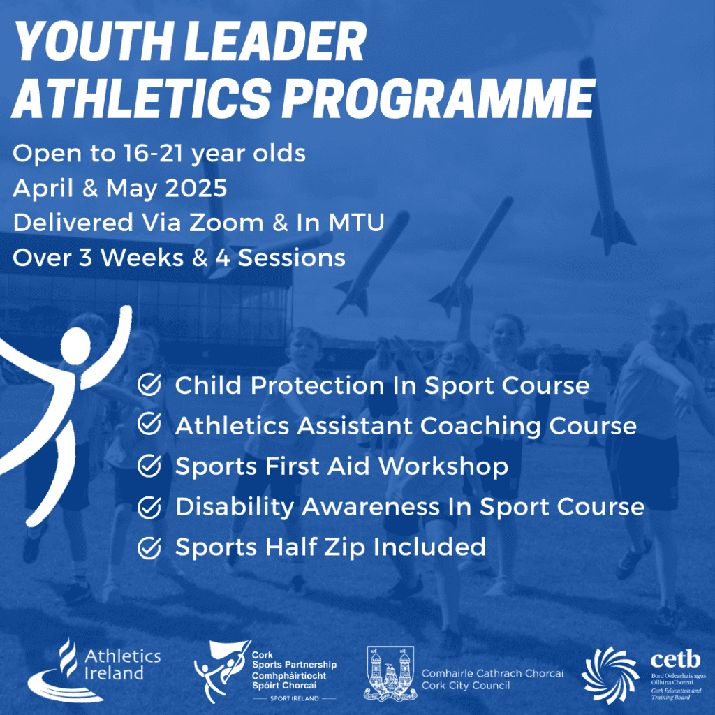 New Youth Leader Athletics Programme 2025 | Cork Sports Partnership