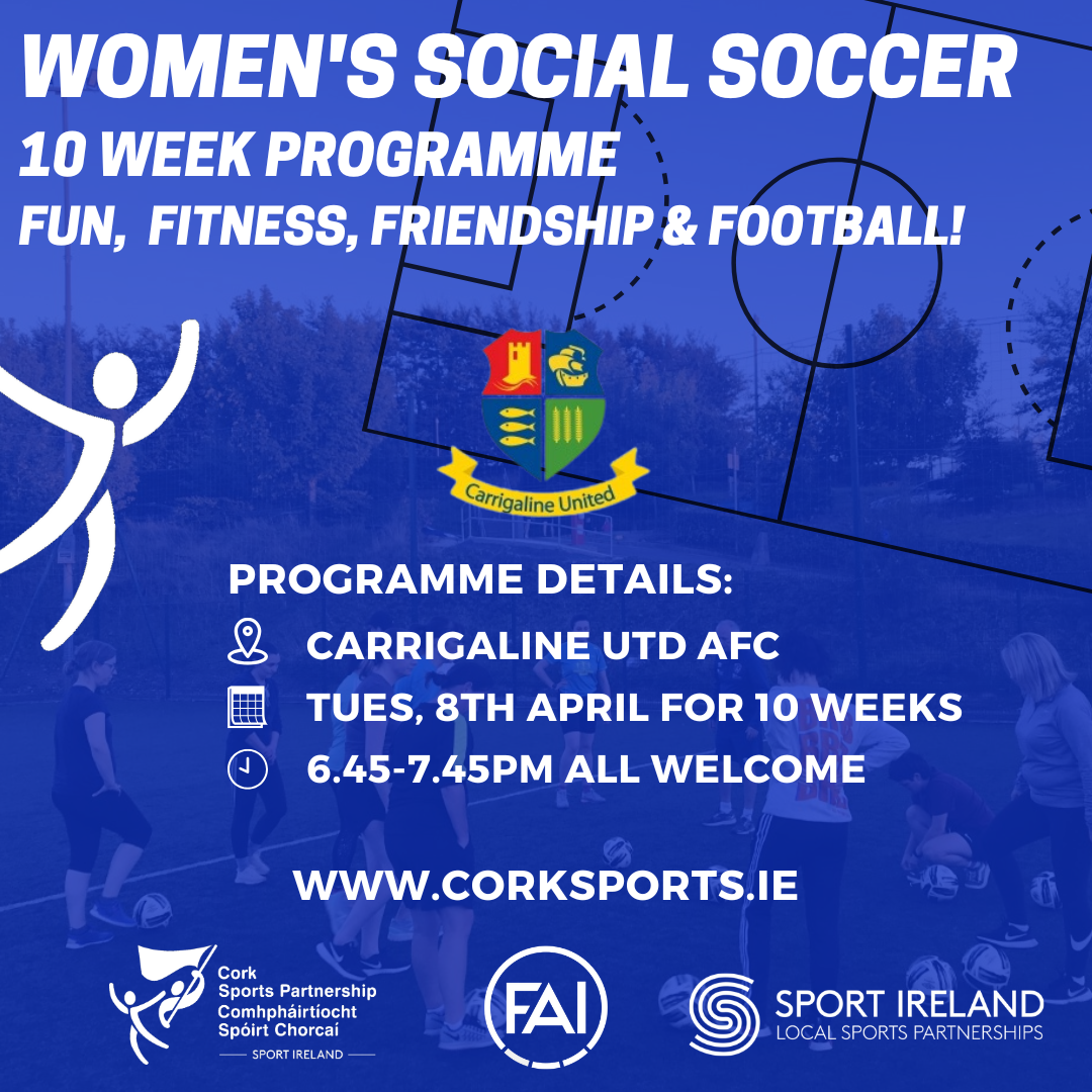 New Women’s Social Soccer Programme March 2025 | Cork Sports Partnership